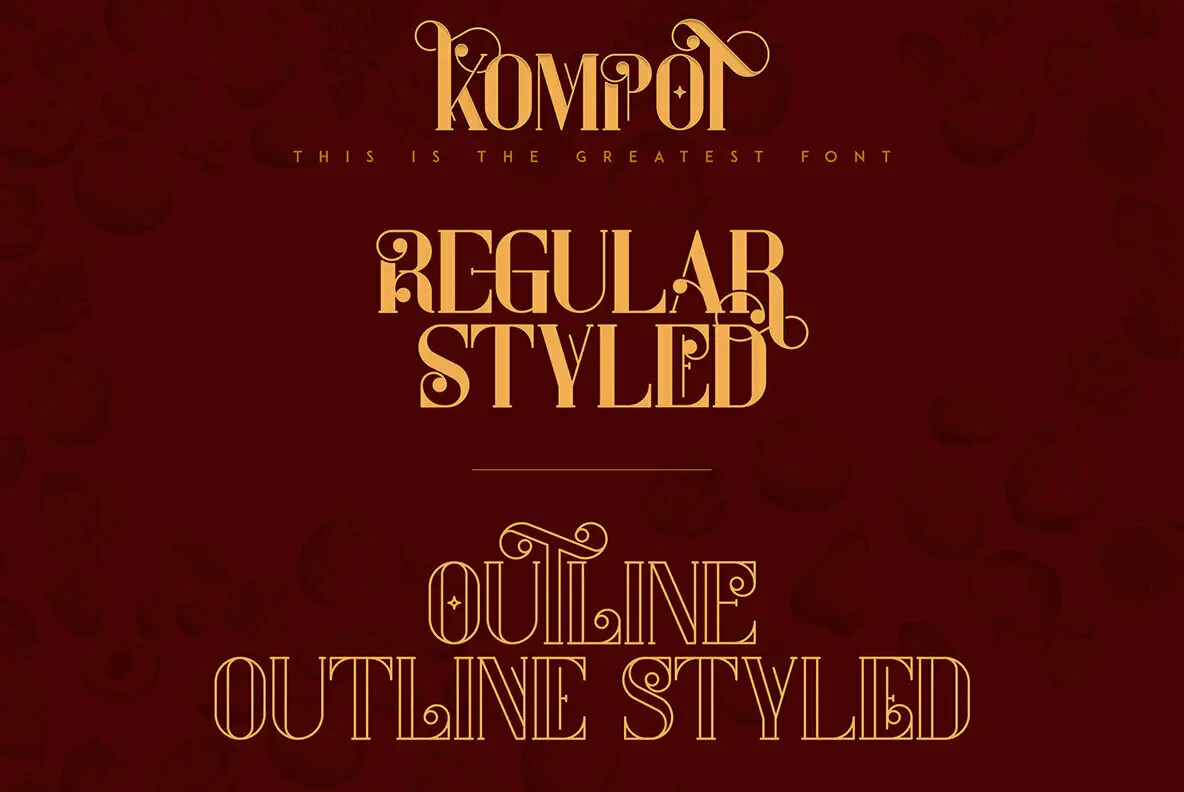 Kompot Font - YouWorkForThem