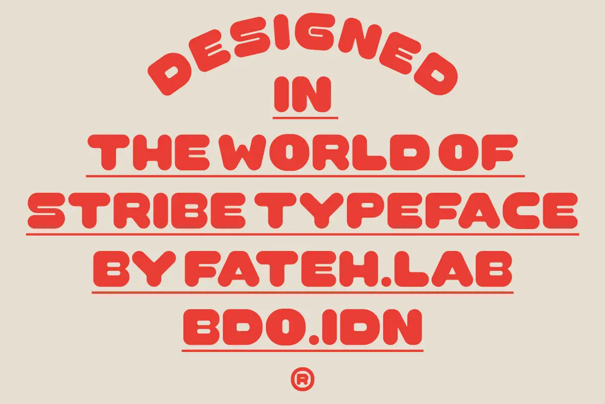 Stribe Font - YouWorkForThem
