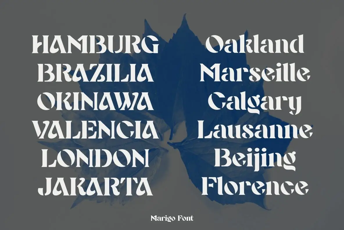 Marigo Font - YouWorkForThem