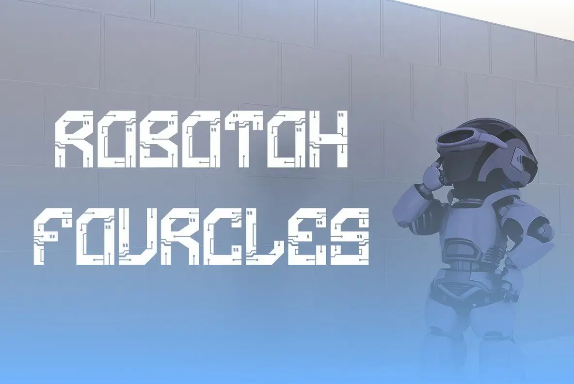 Techno Board Font - YouWorkForThem