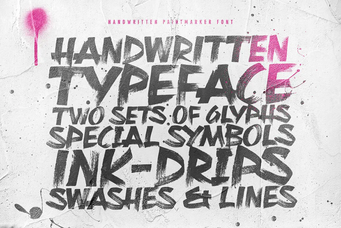 Rough Marker Font - YouWorkForThem