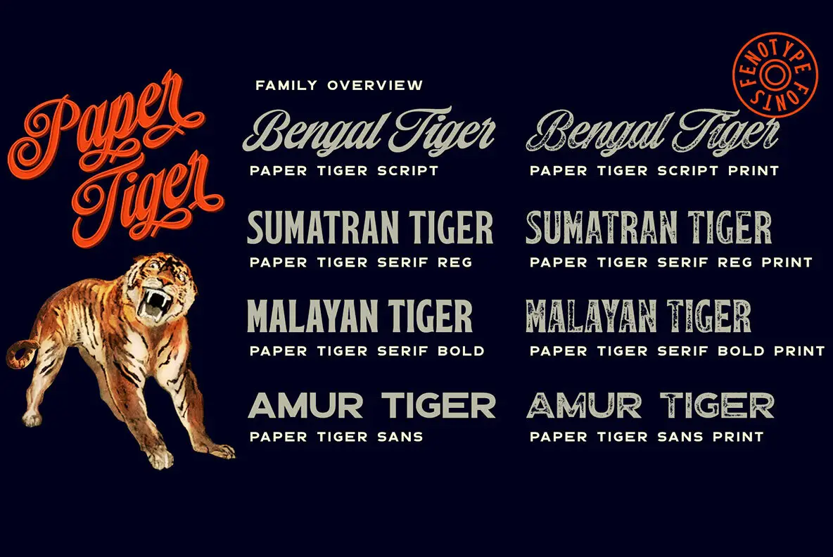 Paper Tiger Font - YouWorkForThem