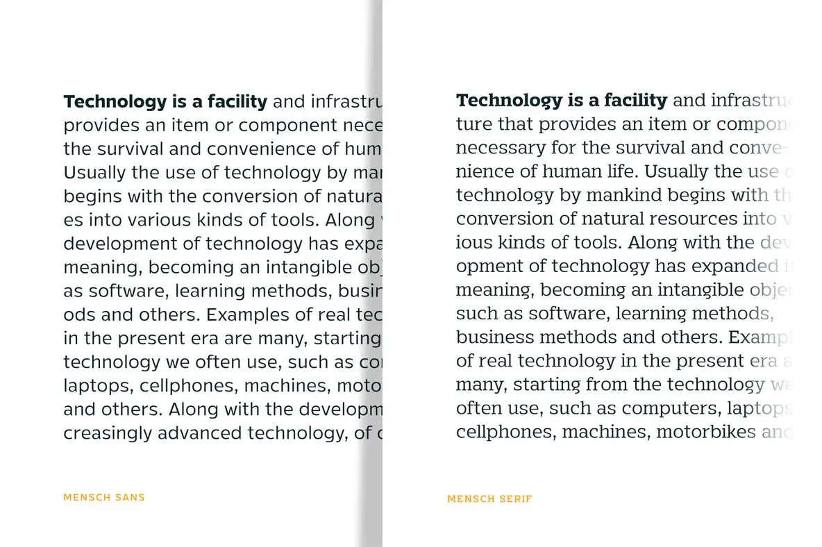 Mensch Font - YouWorkForThem