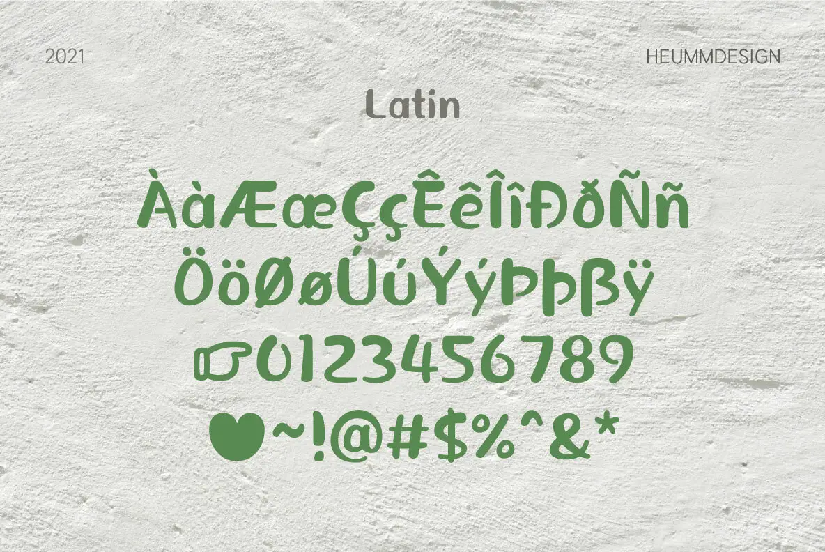 HU Green Tea Font - FontPath