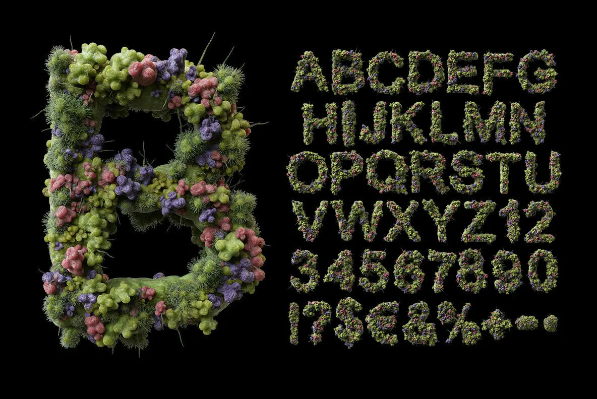 Virus SVG Font Font - FontPath