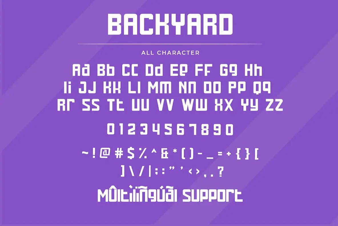 Backyard Font - YouWorkForThem