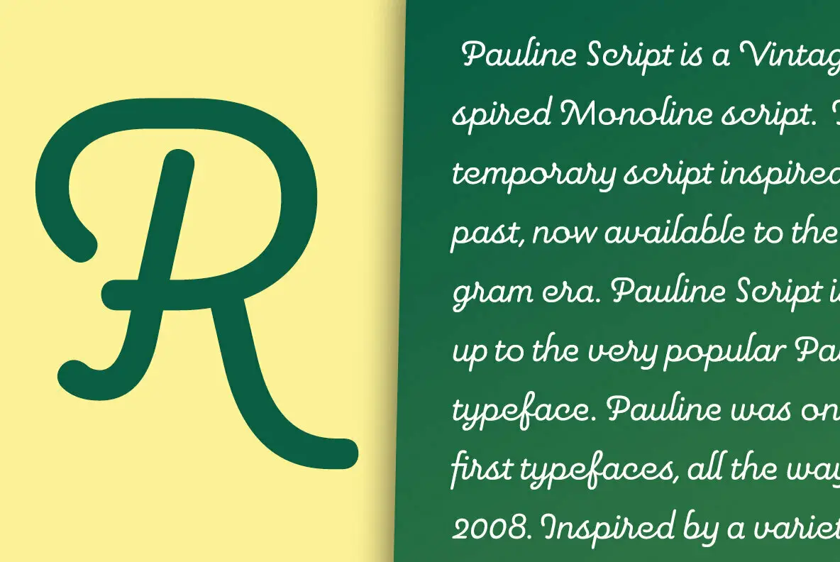 Pauline Script Font - FontPath