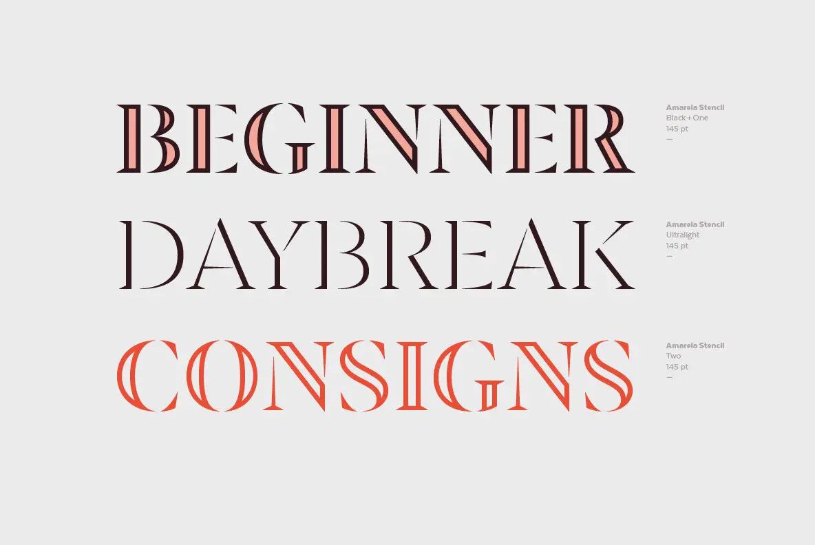 Amarela Stencil Font - FontPath