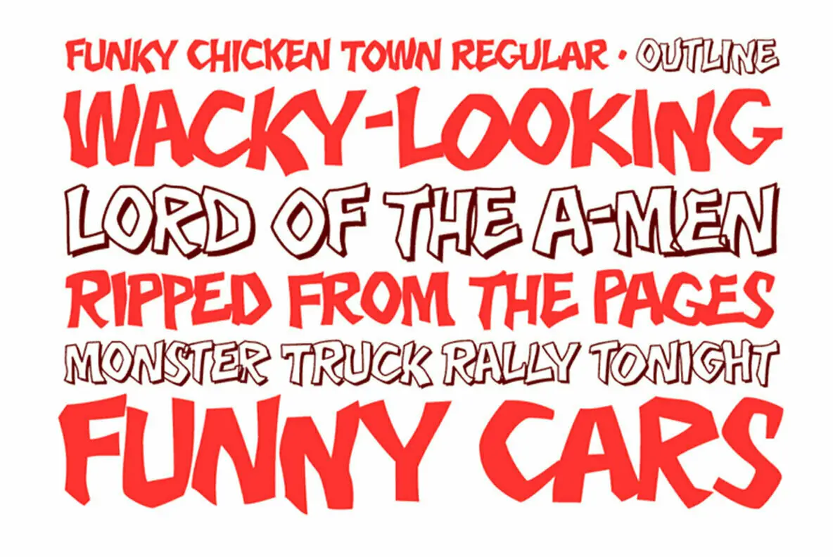 Funky Chicken Town Font - YouWorkForThem