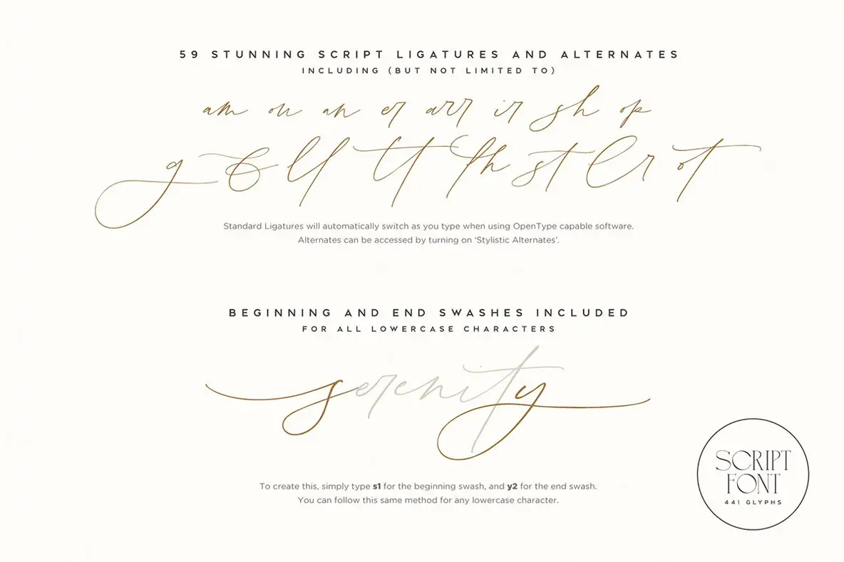 Simple Serenity Font - FontPath