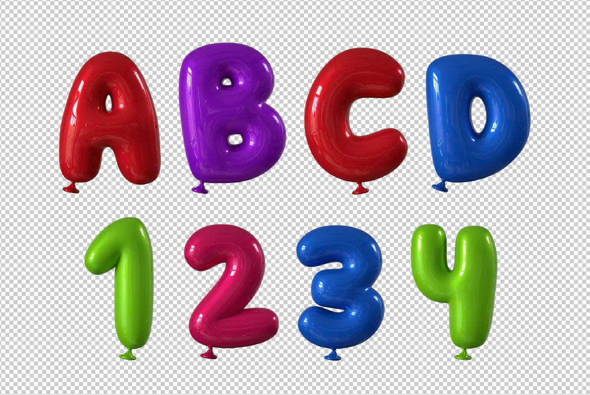 Happy Balloons SVG Font Font - FontPath