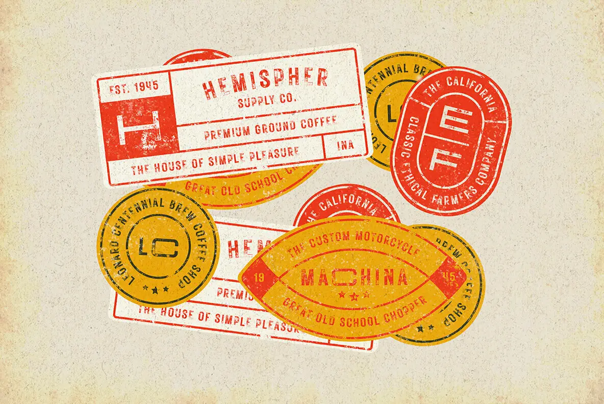 Rustic Printed Font - YouWorkForThem