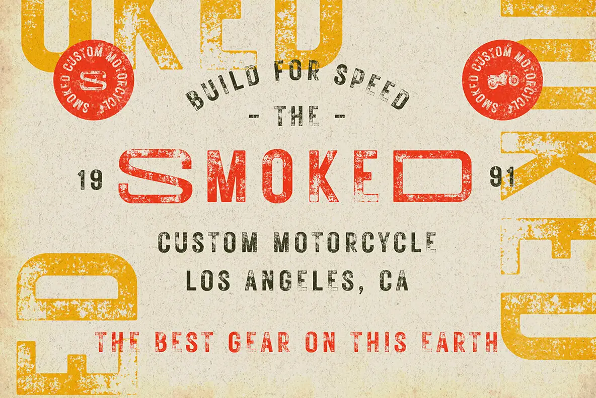 Rustic Printed Font - FontPath