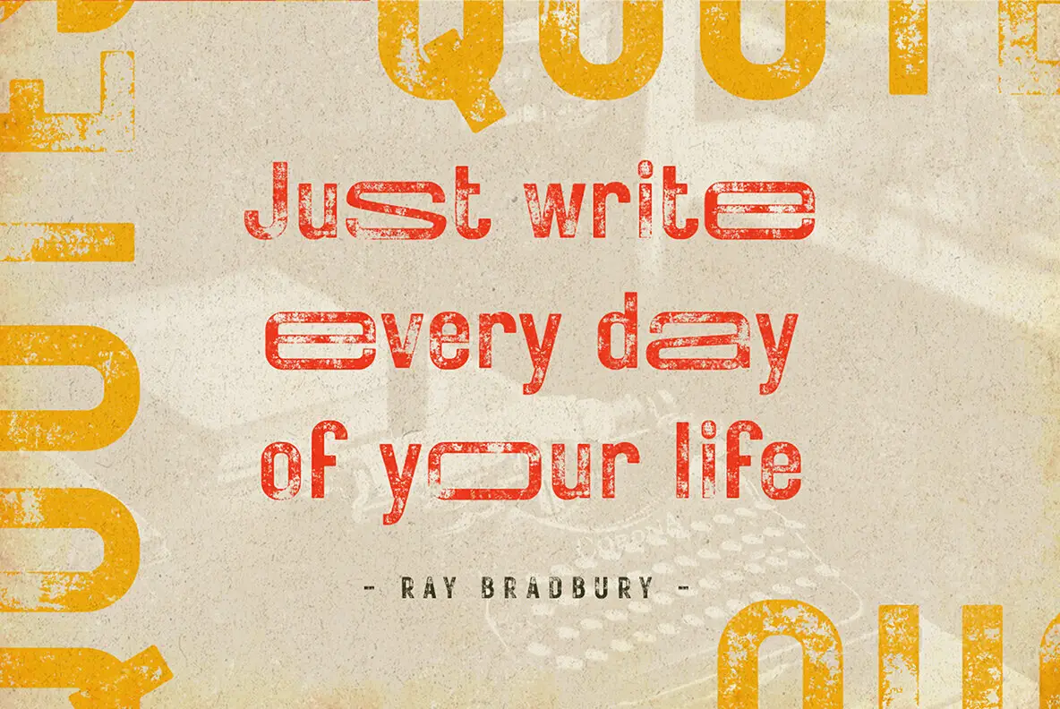 Rustic Printed Font - FontPath