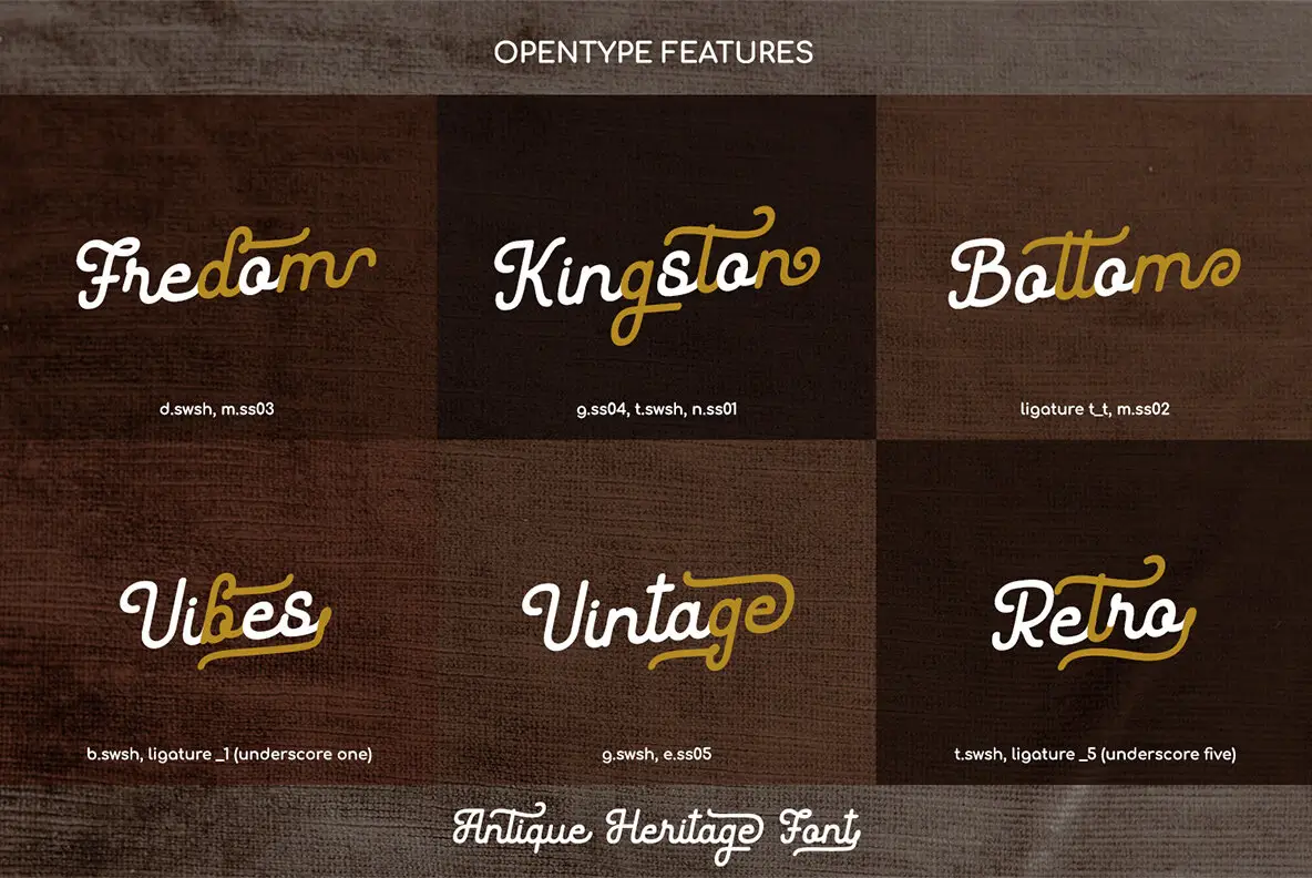 Antique Heritage Font - YouWorkForThem
