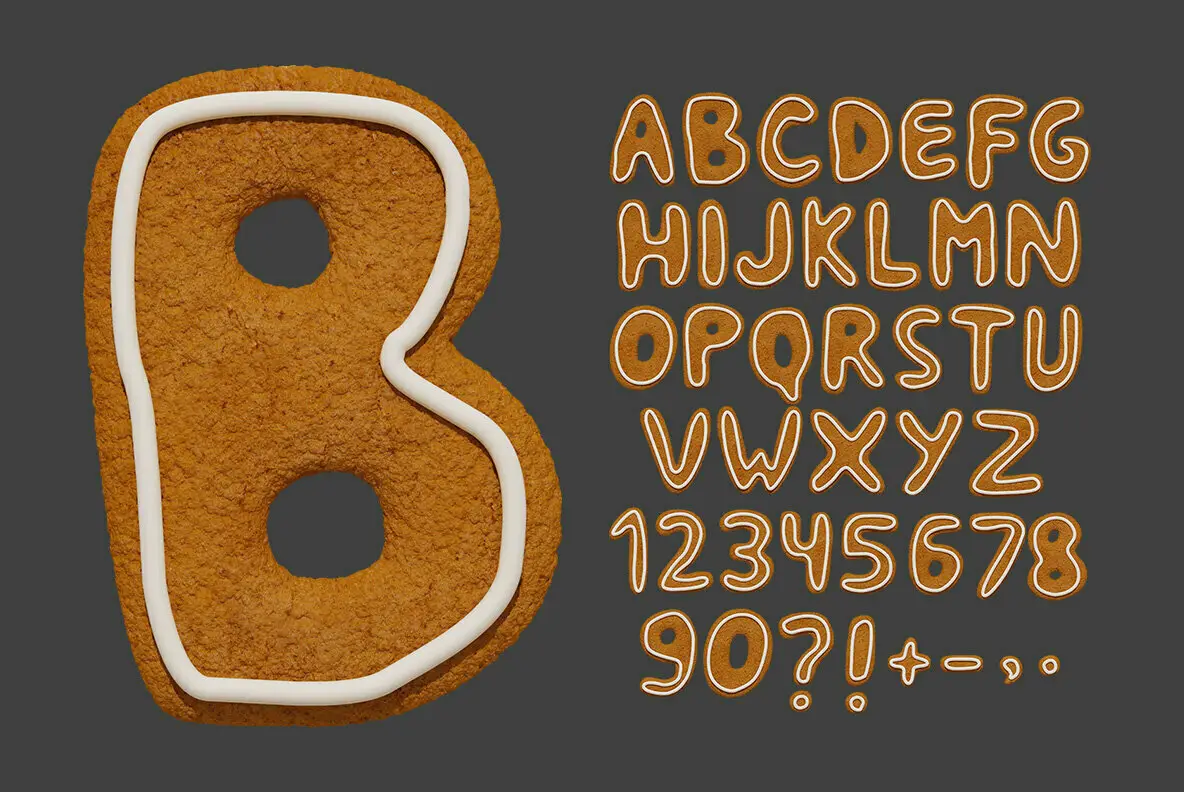 Christmas Cookies SVG Font - YouWorkForThem