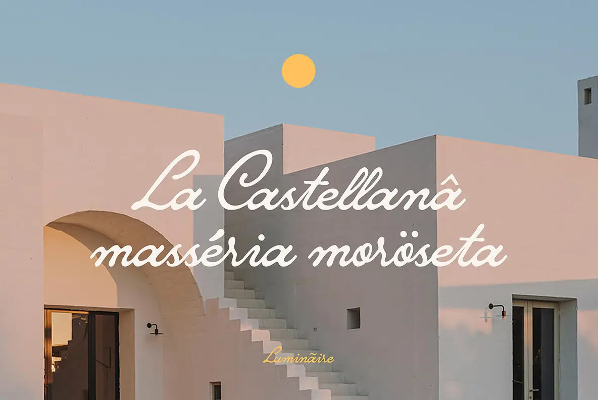 Luminaire Script Font - FontPath