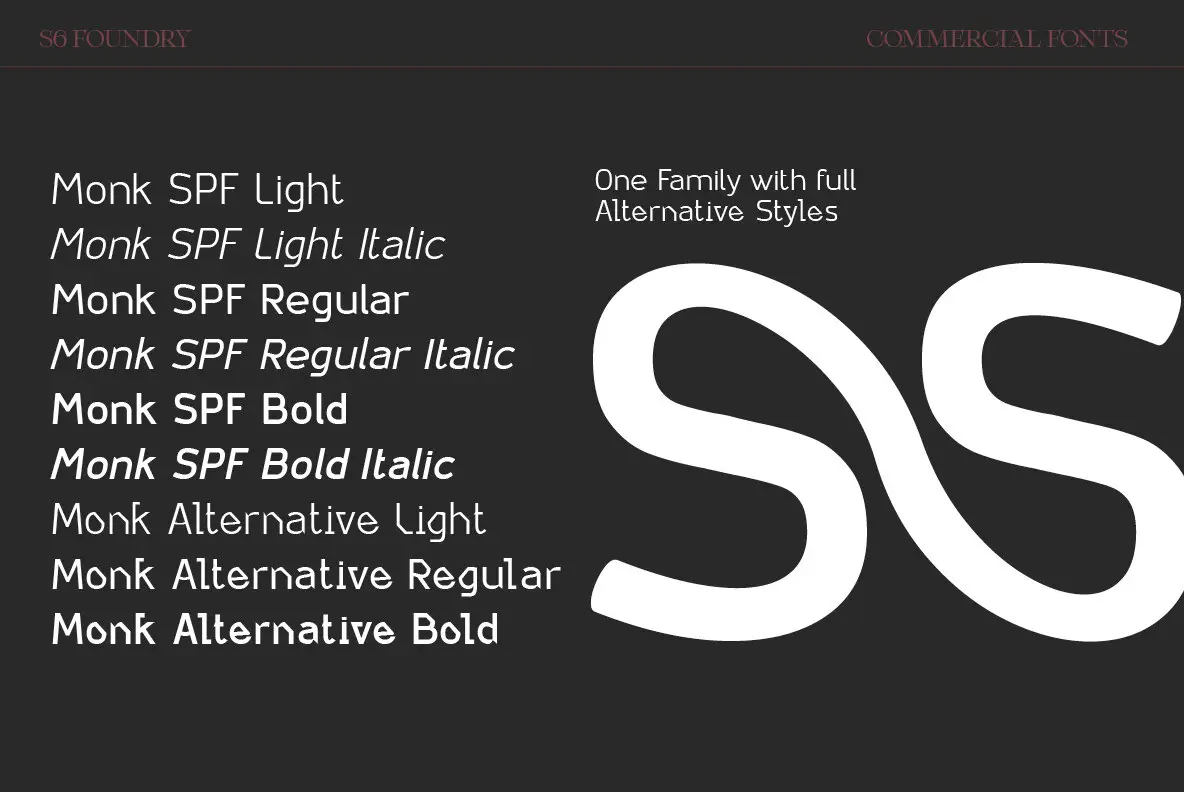 Monk SPF Font - YouWorkForThem