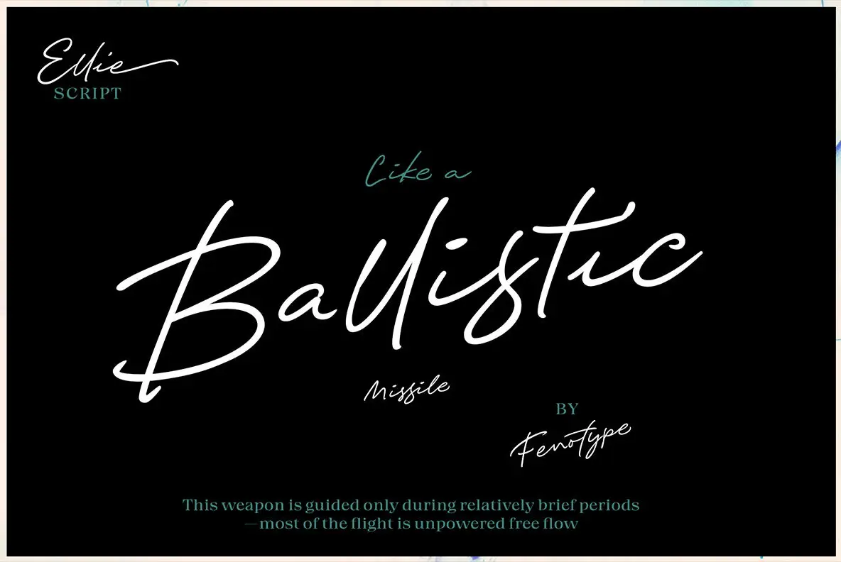 Ellie Script Font - YouWorkForThem