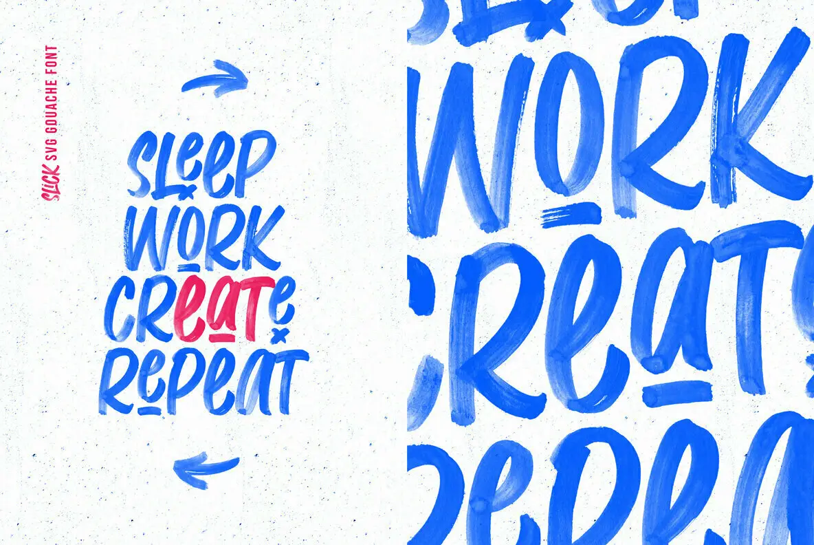 Slick SVG Brush Font Font - FontPath