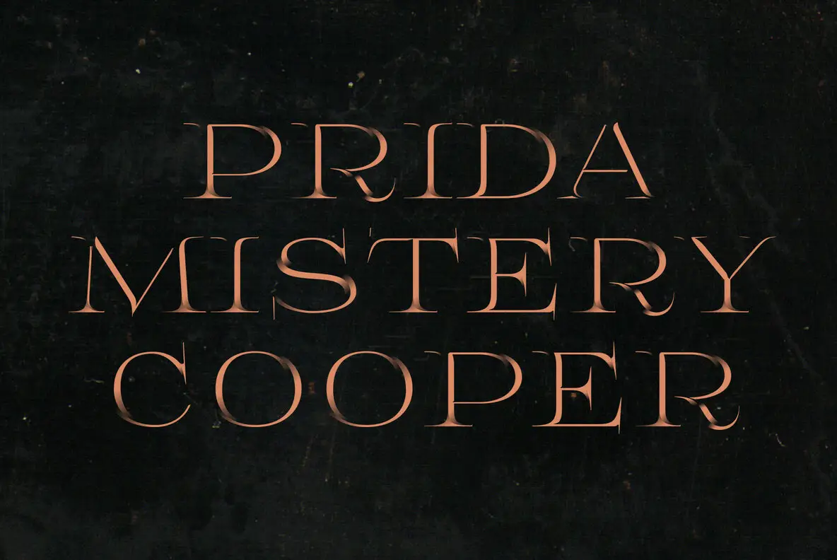Prida Mistery Font - FontPath