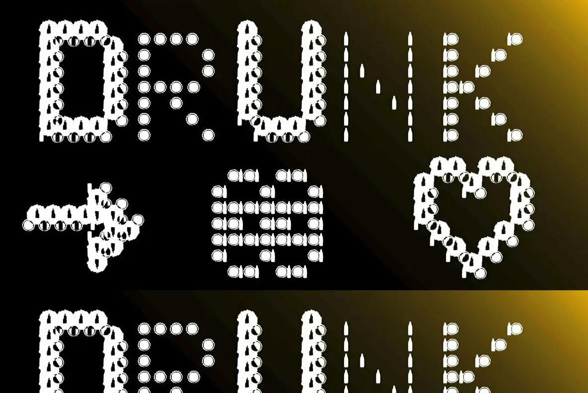 Drunken Pixel Font - FontPath