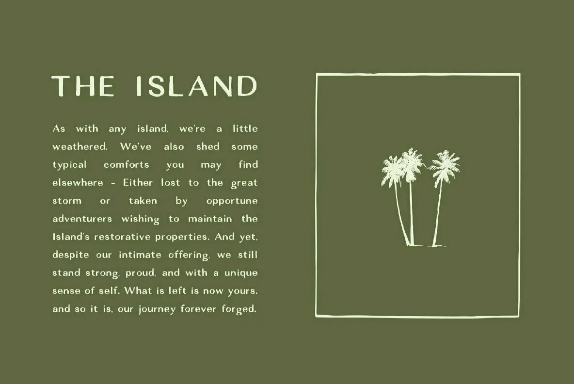 Island Font - YouWorkForThem