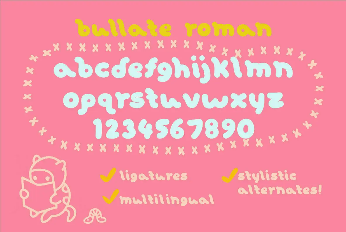 Bullate Roman Font - FontPath