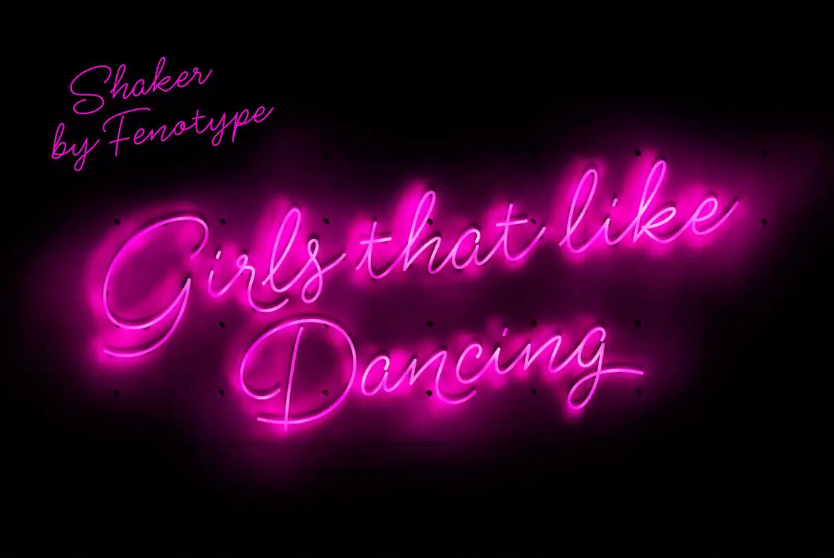 Shaker Script Font - FontPath