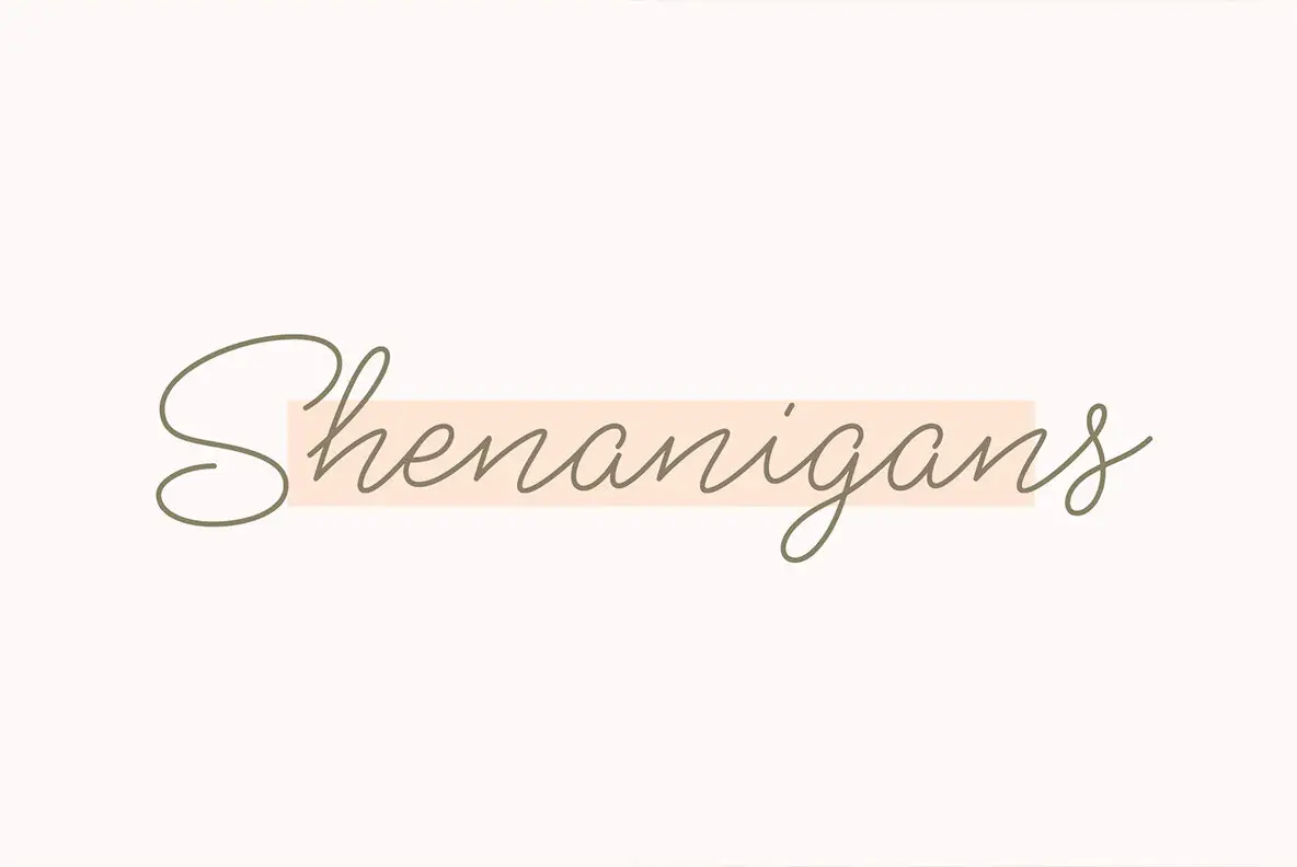 Shaker Script Font - YouWorkForThem