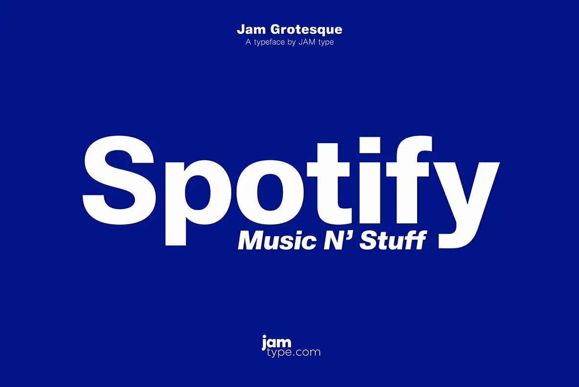 Jam Grotesque Font - YouWorkForThem