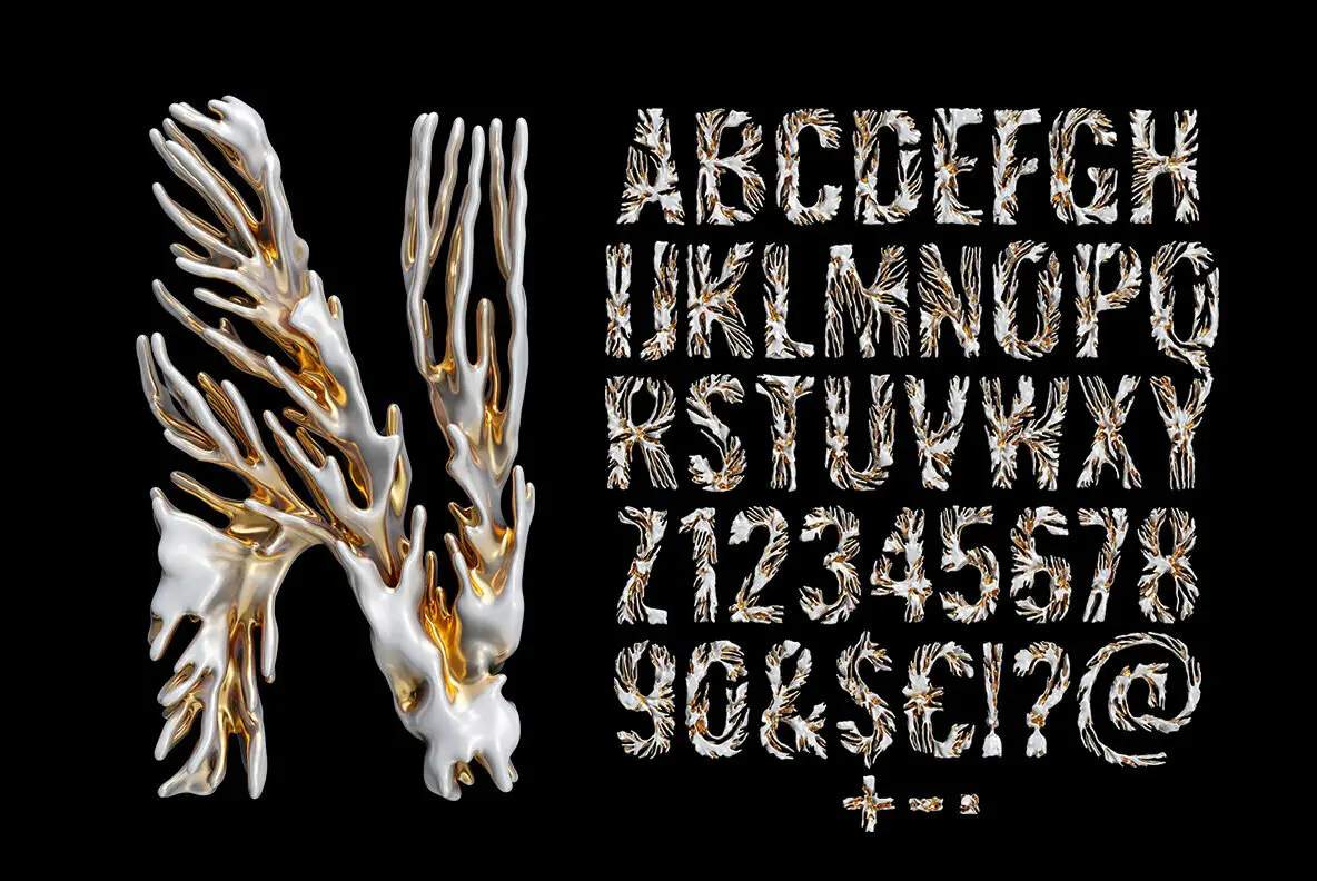 Modern Coral SVG Font Font - FontPath