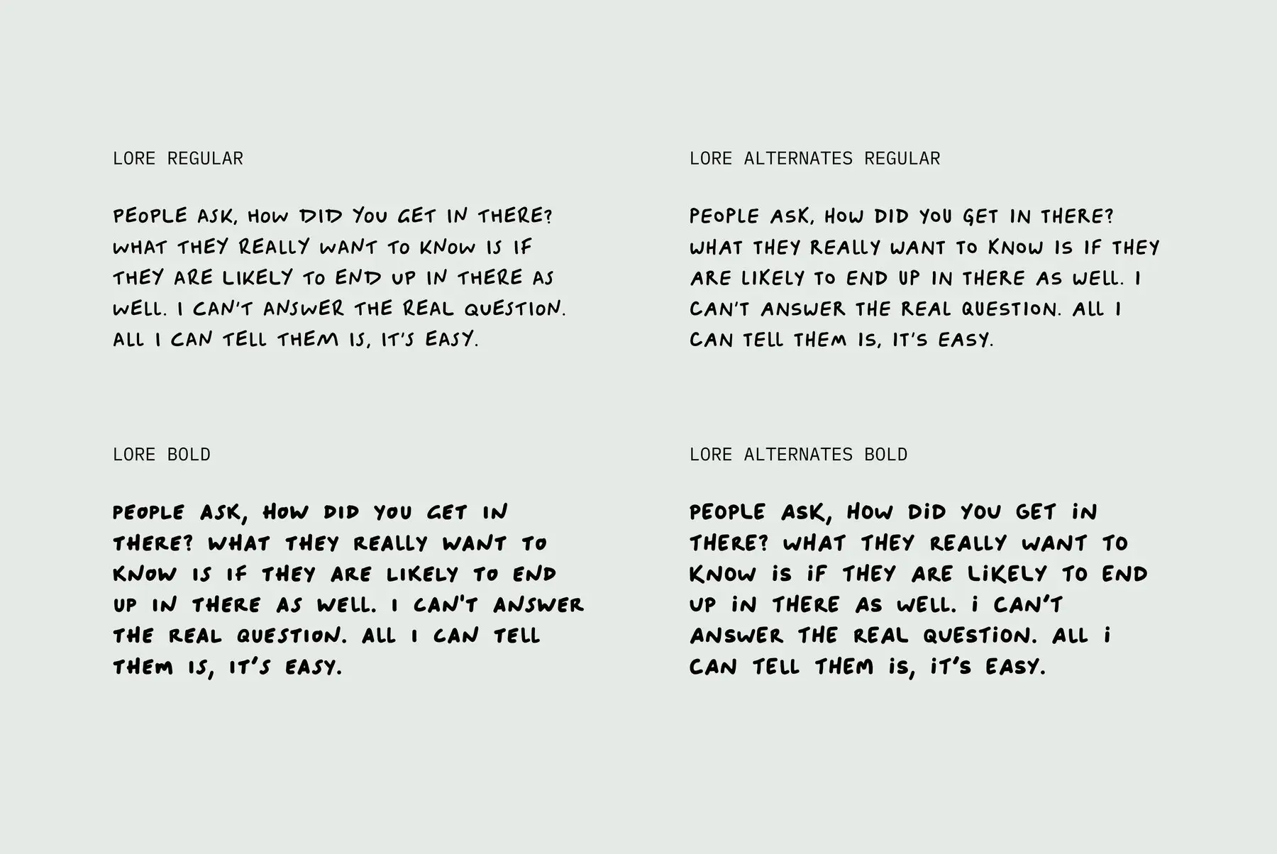 LORE Font - FontPath