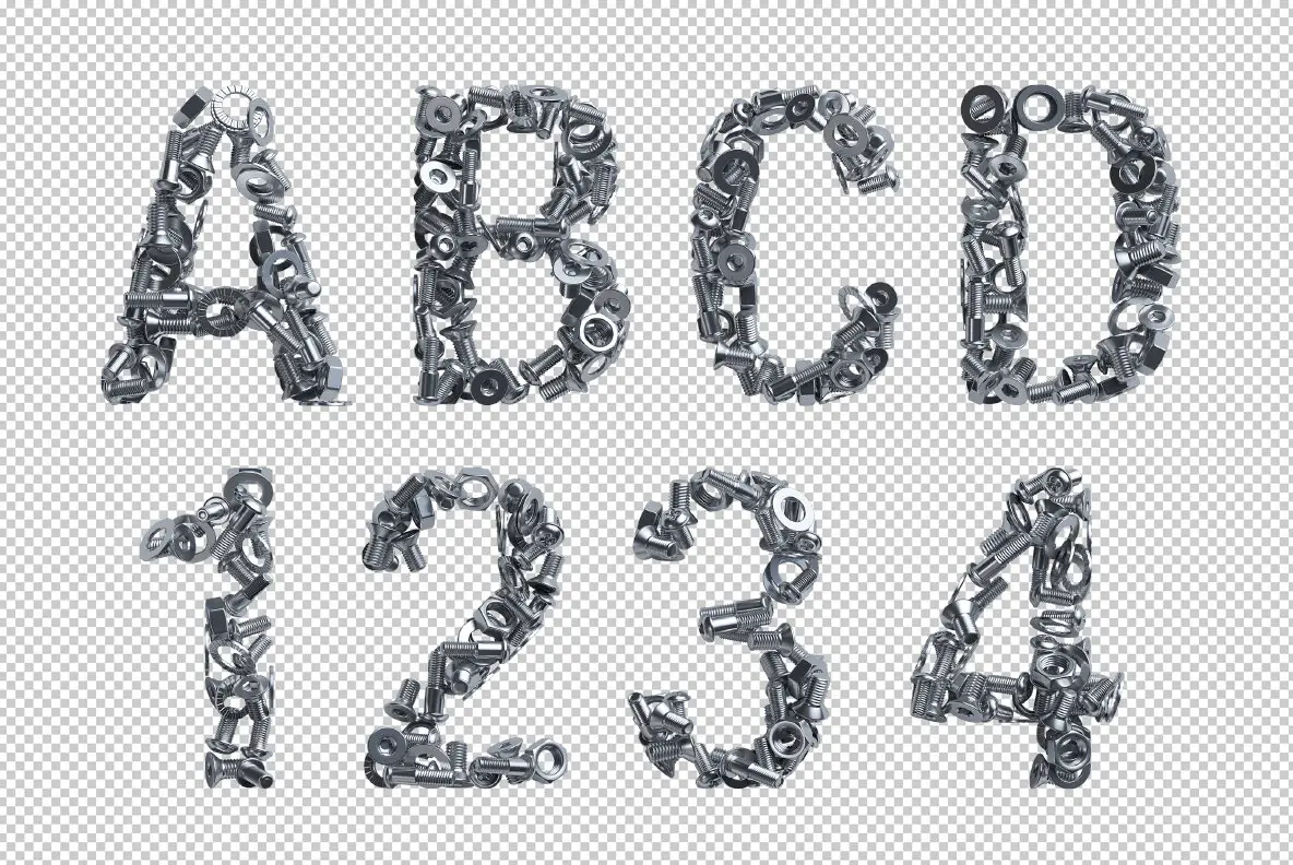 Nuts and Bolts SVG Font Font - FontPath
