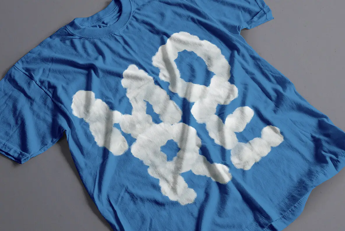 White Clouds SVG Font - YouWorkForThem