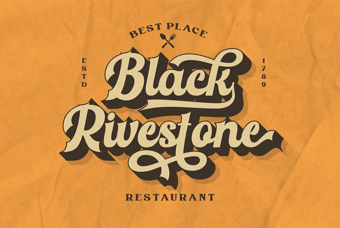 Stay Retro Font - YouWorkForThem