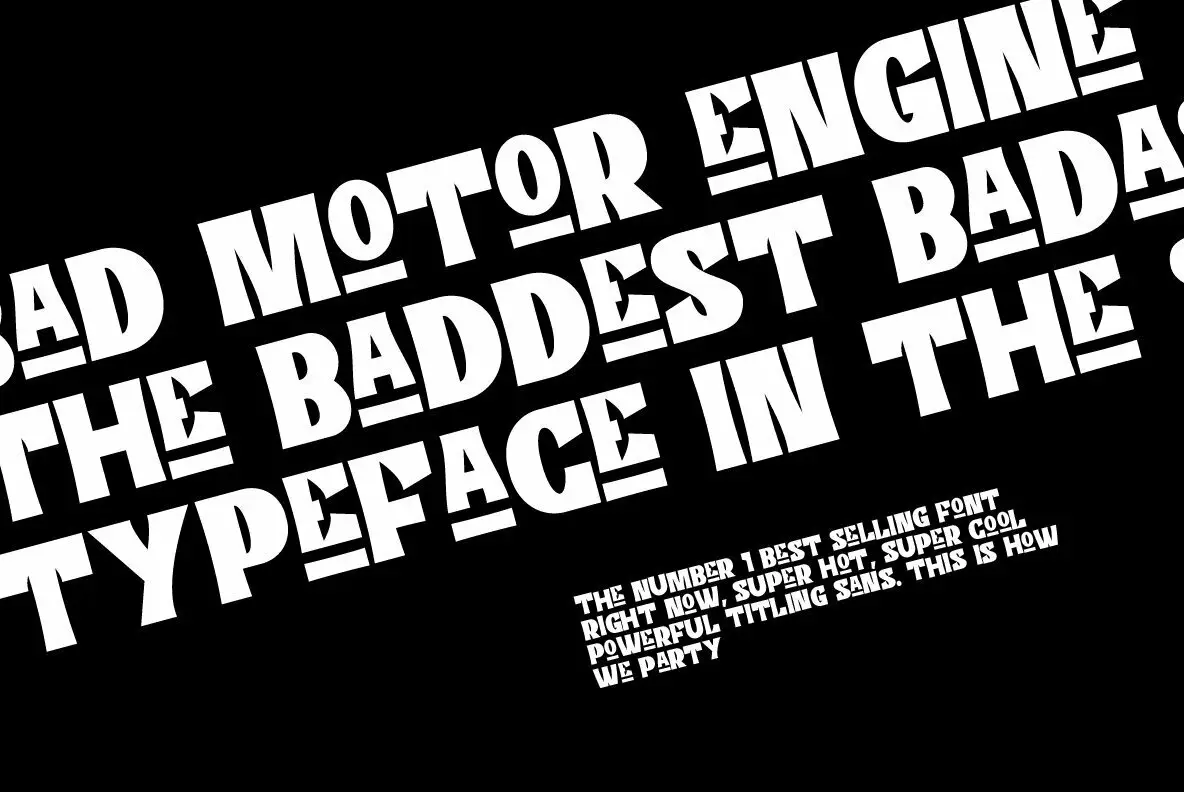 MBF Bad Motor Font - FontPath