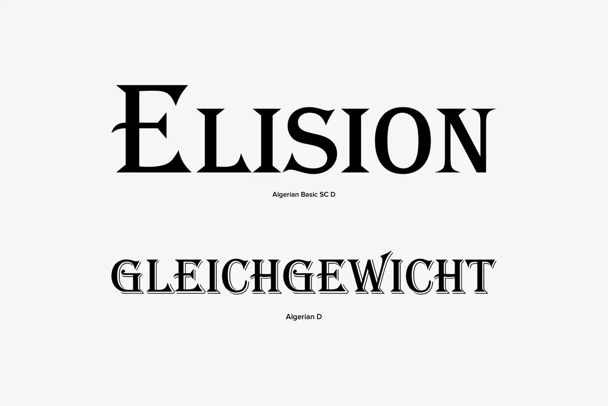 Algerian Font - YouWorkForThem