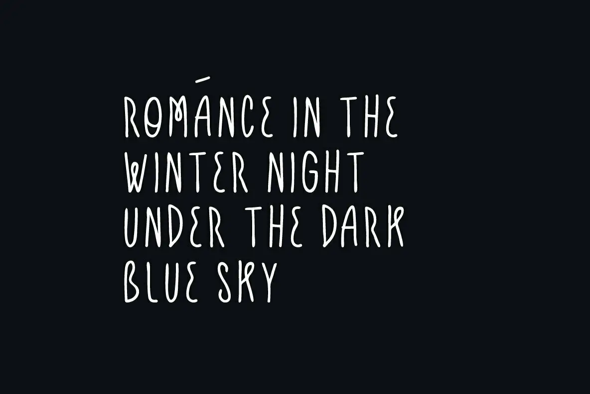 Silver Night Font - FontPath