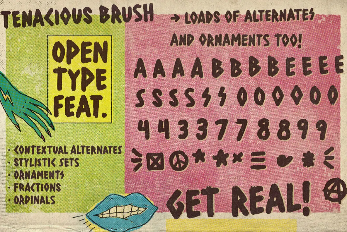 Tenacious Brush Font - YouWorkForThem