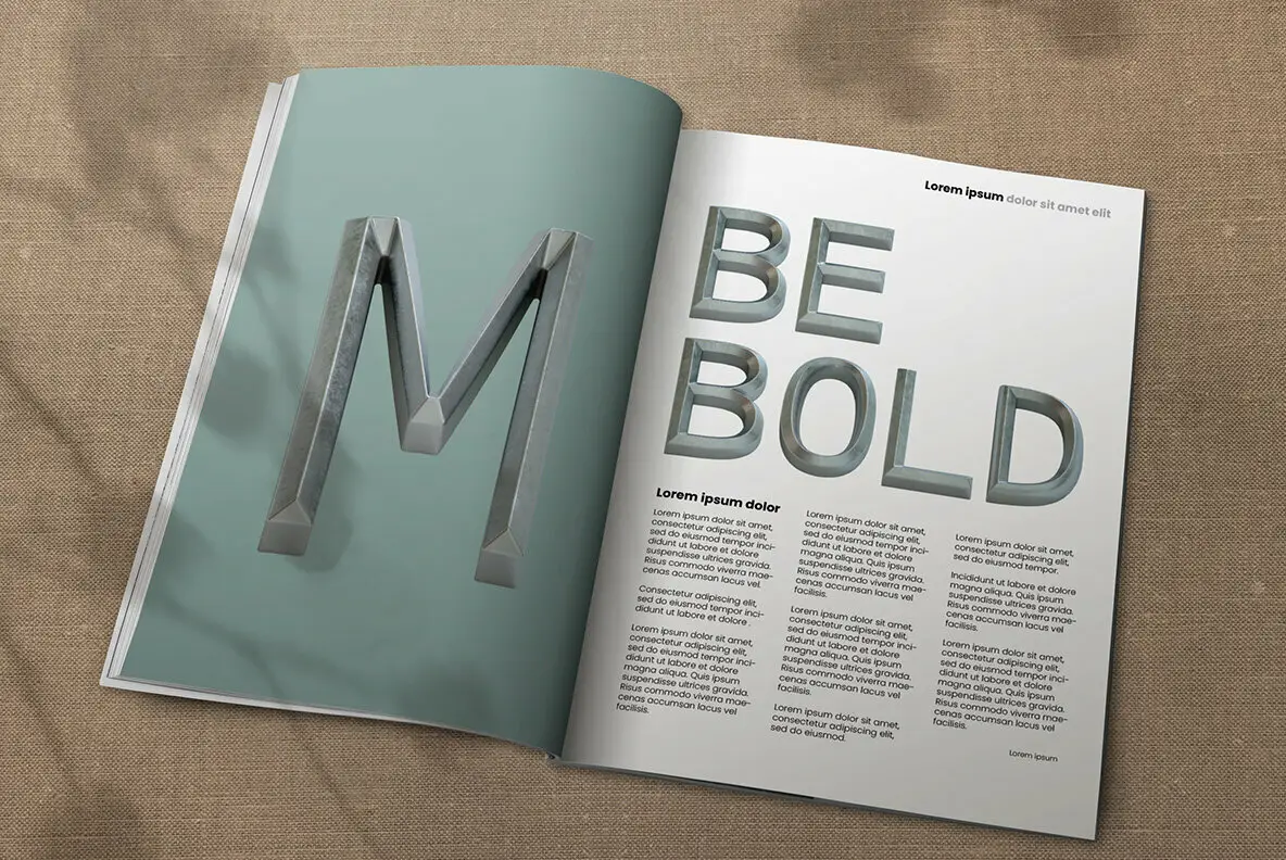 Metal Bevel Font - YouWorkForThem