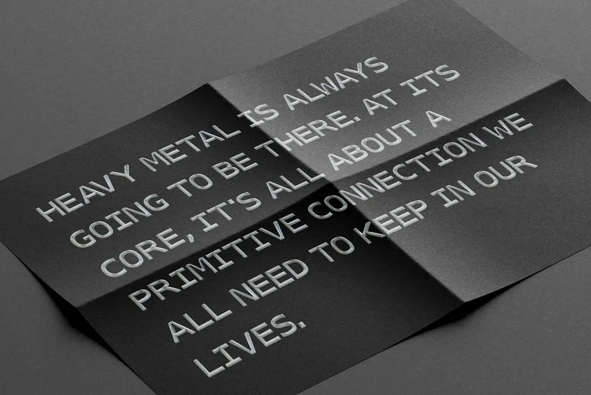 Metal Bevel Font - YouWorkForThem
