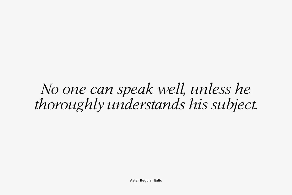 Aster Font - YouWorkForThem