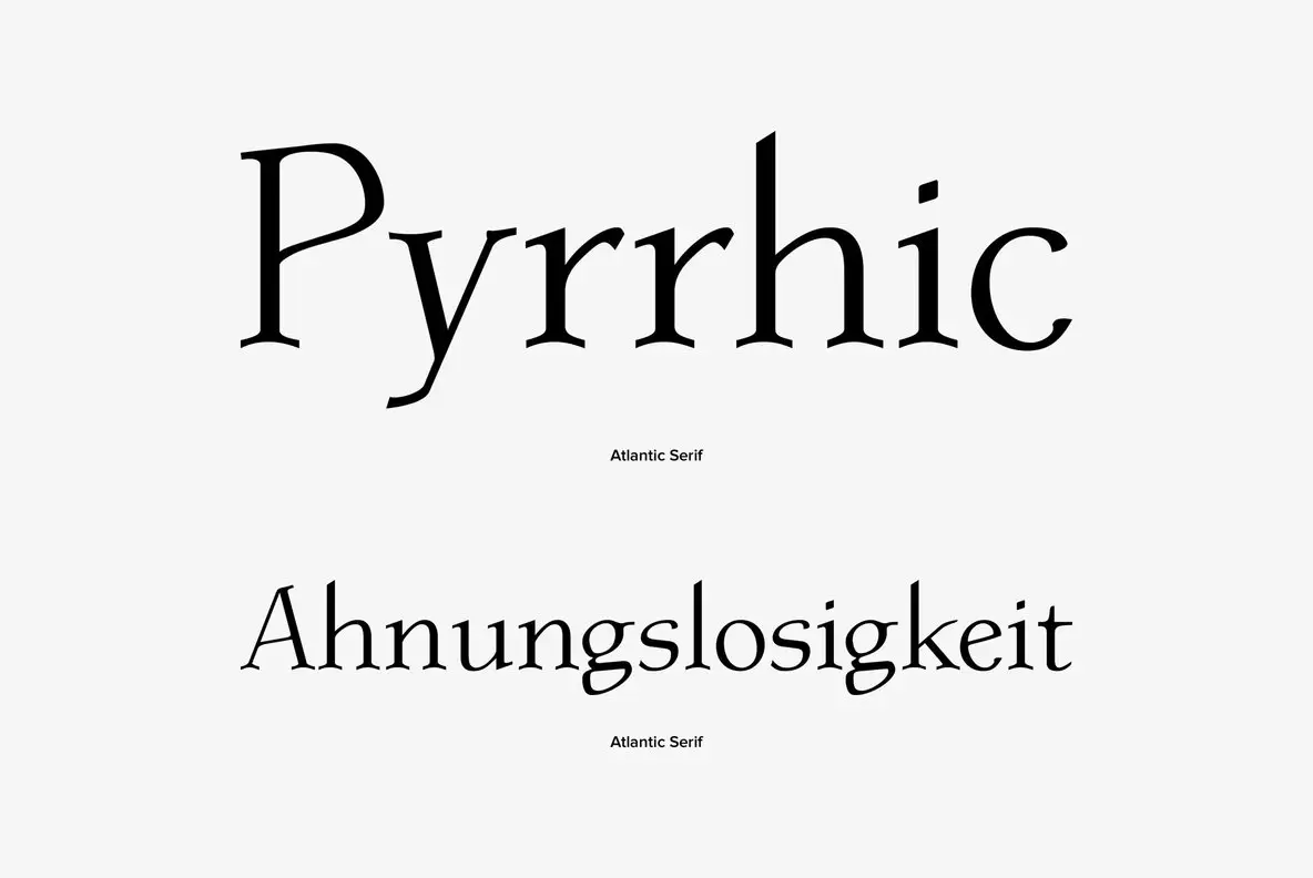 Atlantic Serif Font - FontPath
