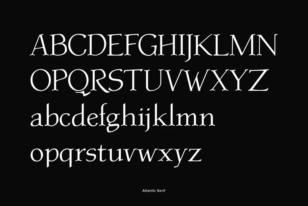 Atlantic Serif Font - YouWorkForThem