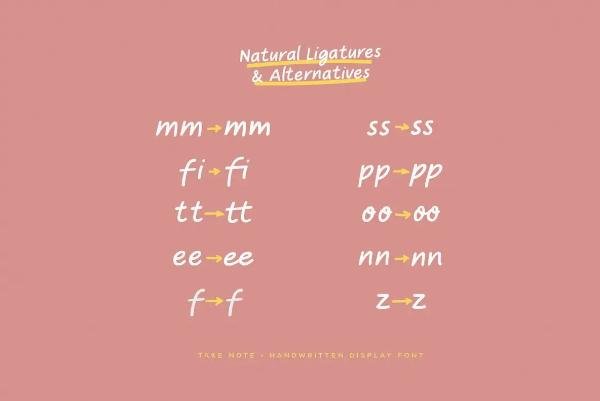 Take Note Font - FontPath