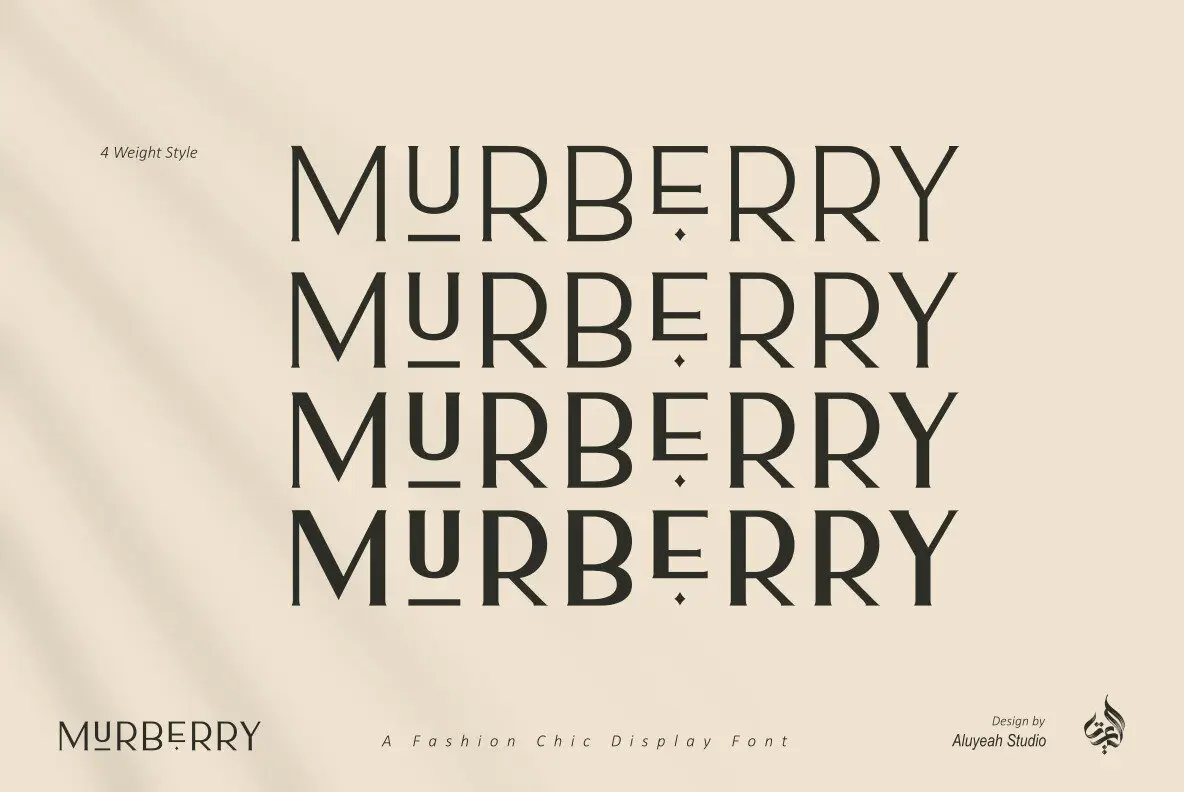 Murberry Font - YouWorkForThem