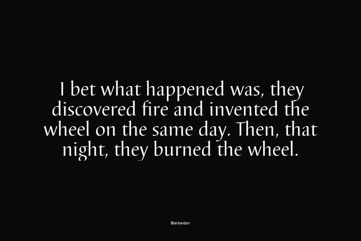 Barbedor Font - YouWorkForThem