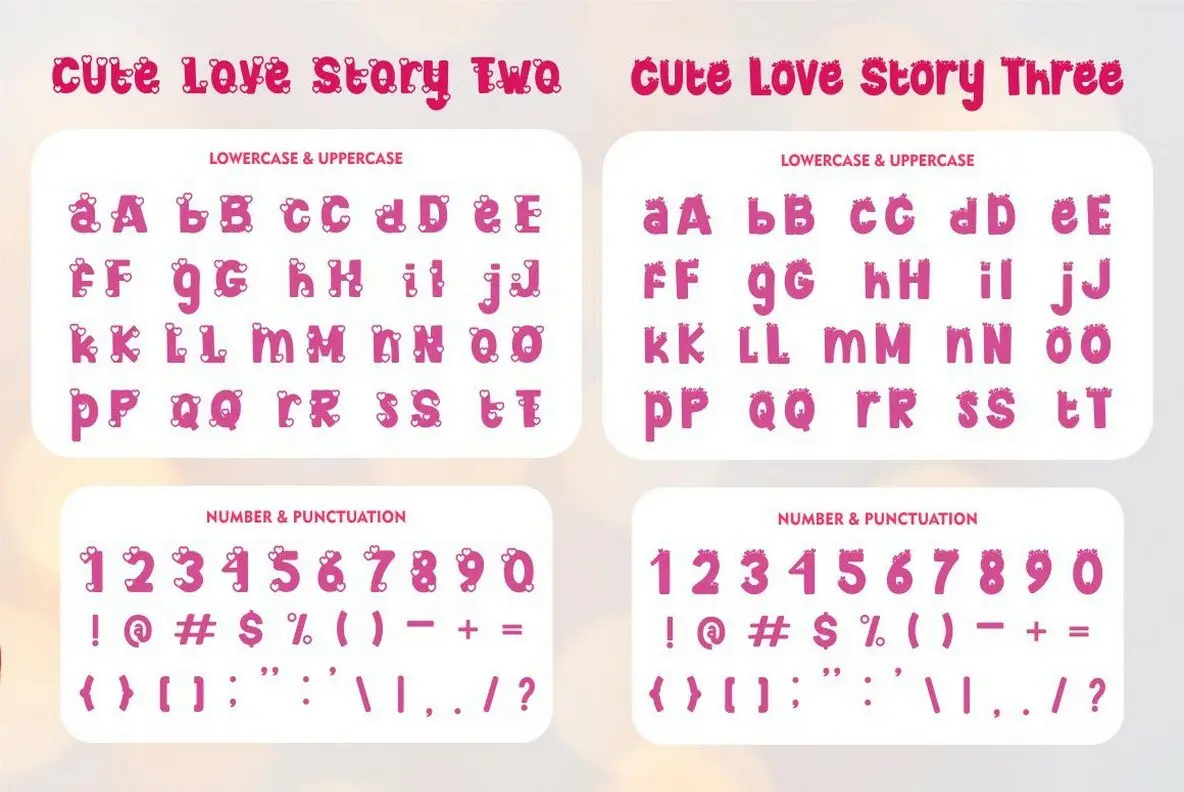 Cute Love Story Font - YouWorkForThem