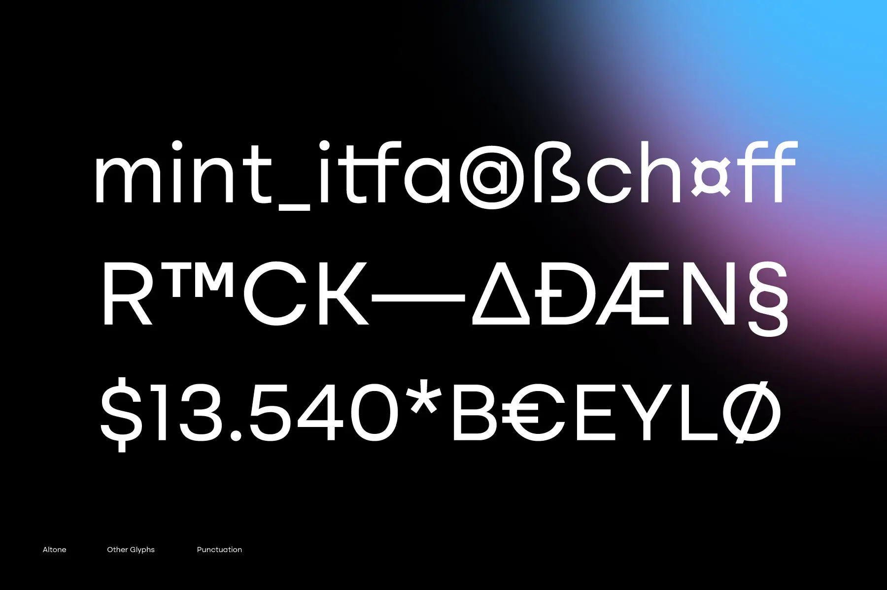 Altone Font - YouWorkForThem
